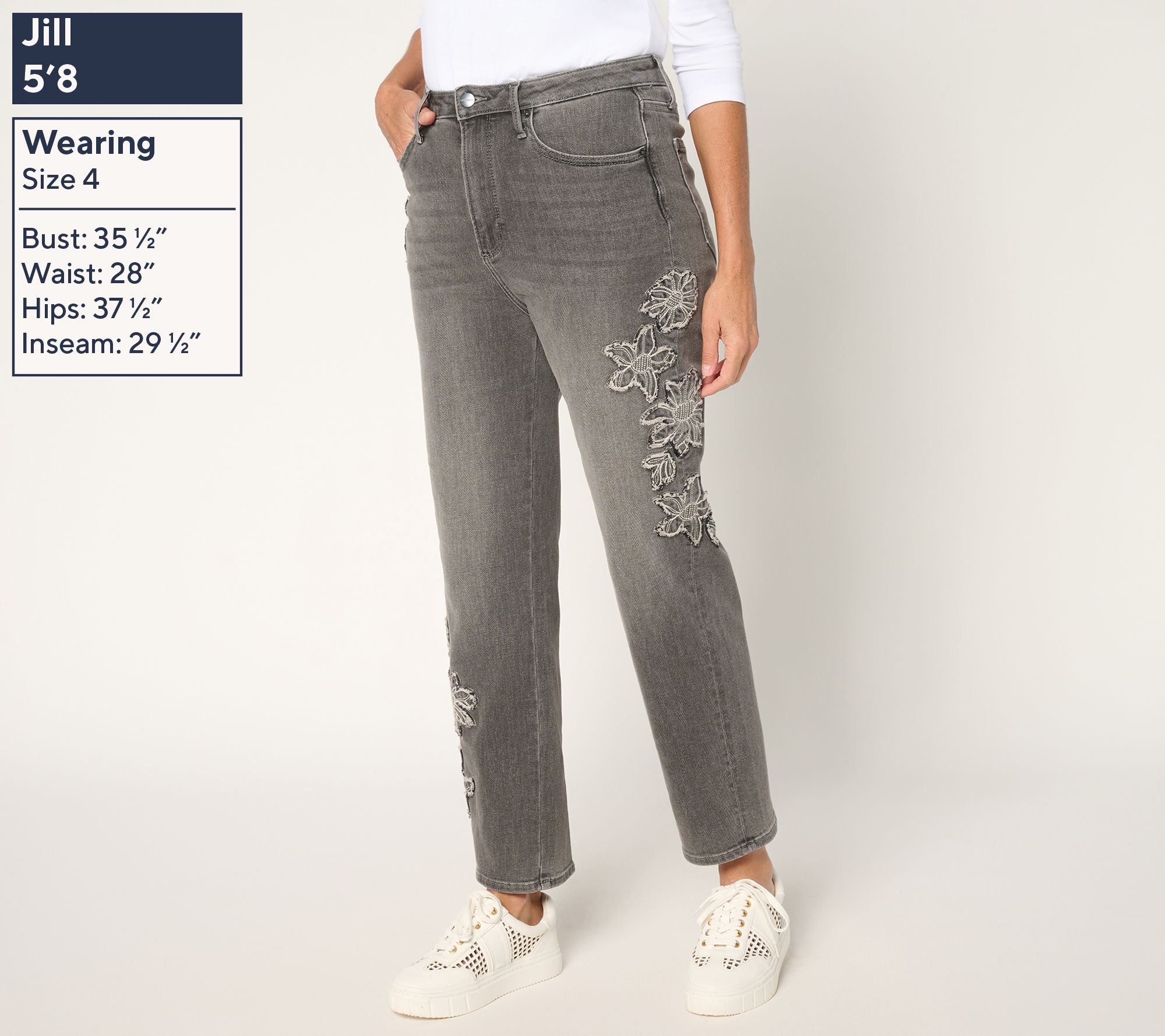 Driftwood Jeans Royce Straight Leg Jean - Petunia - QVC.com
