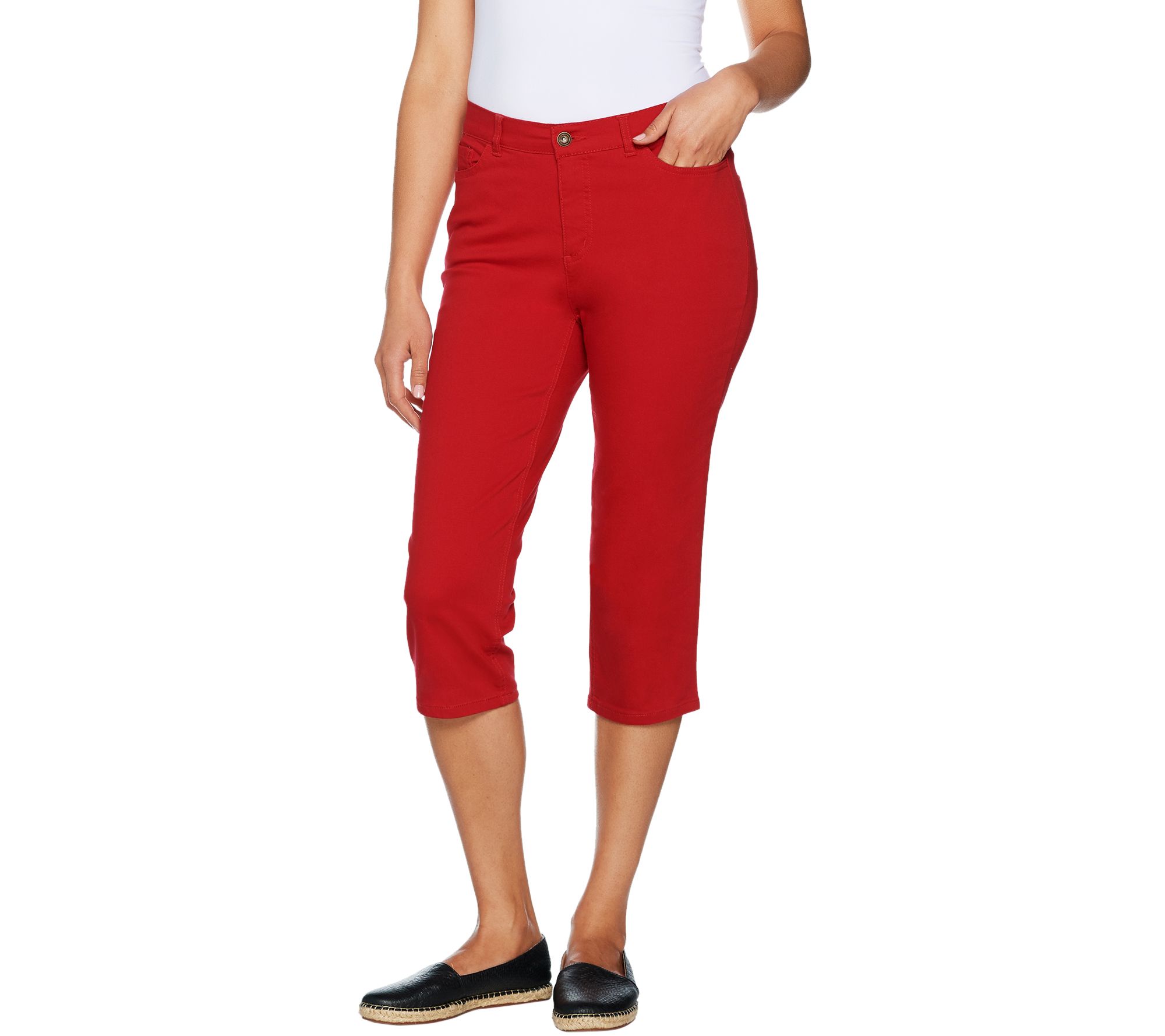 "As Is" Denim & Co. "How Modern" Capri Pant - QVC.com