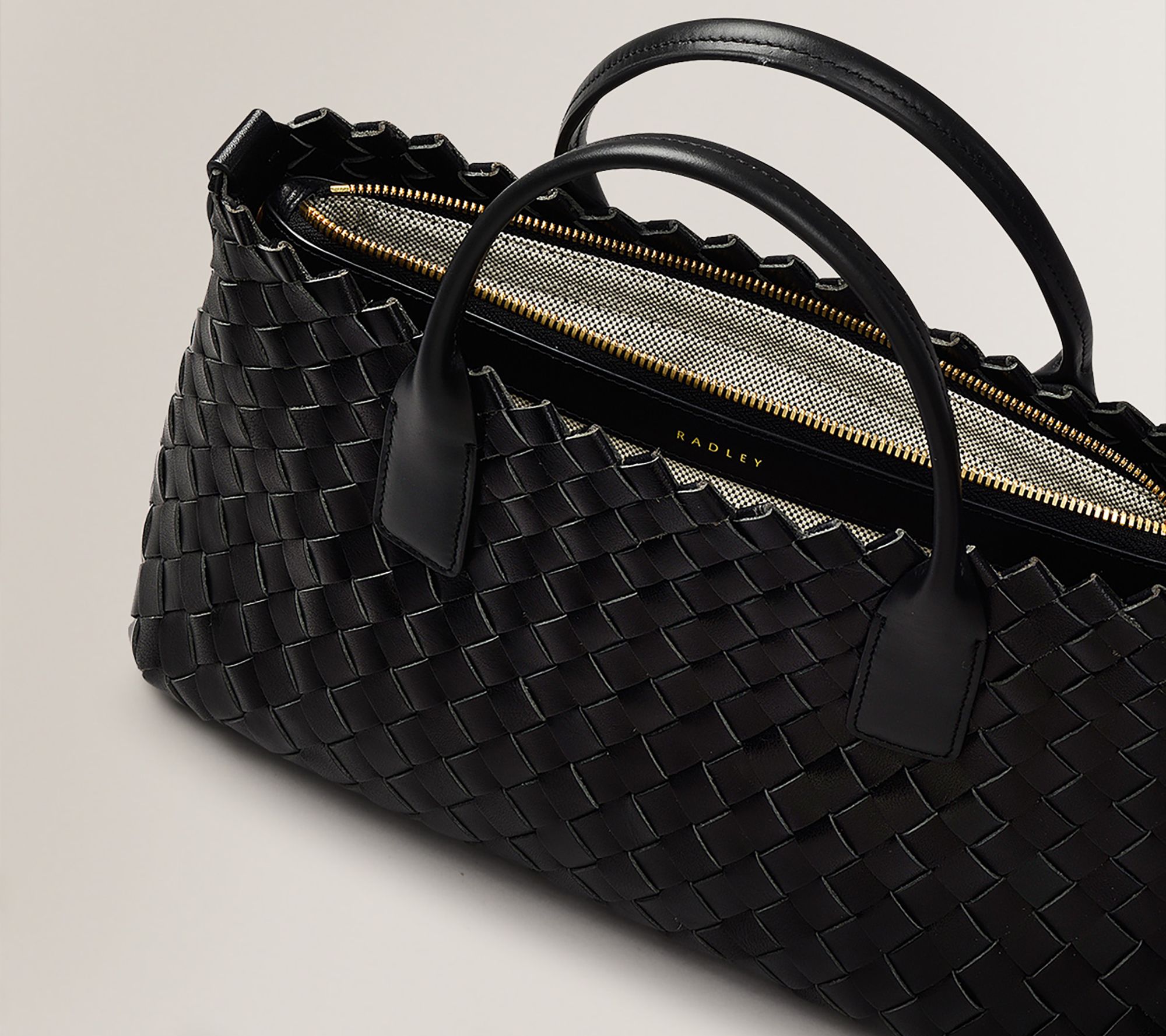 RADLEY London The Goswell Weave Medium LeatherSatchel - QVC.com