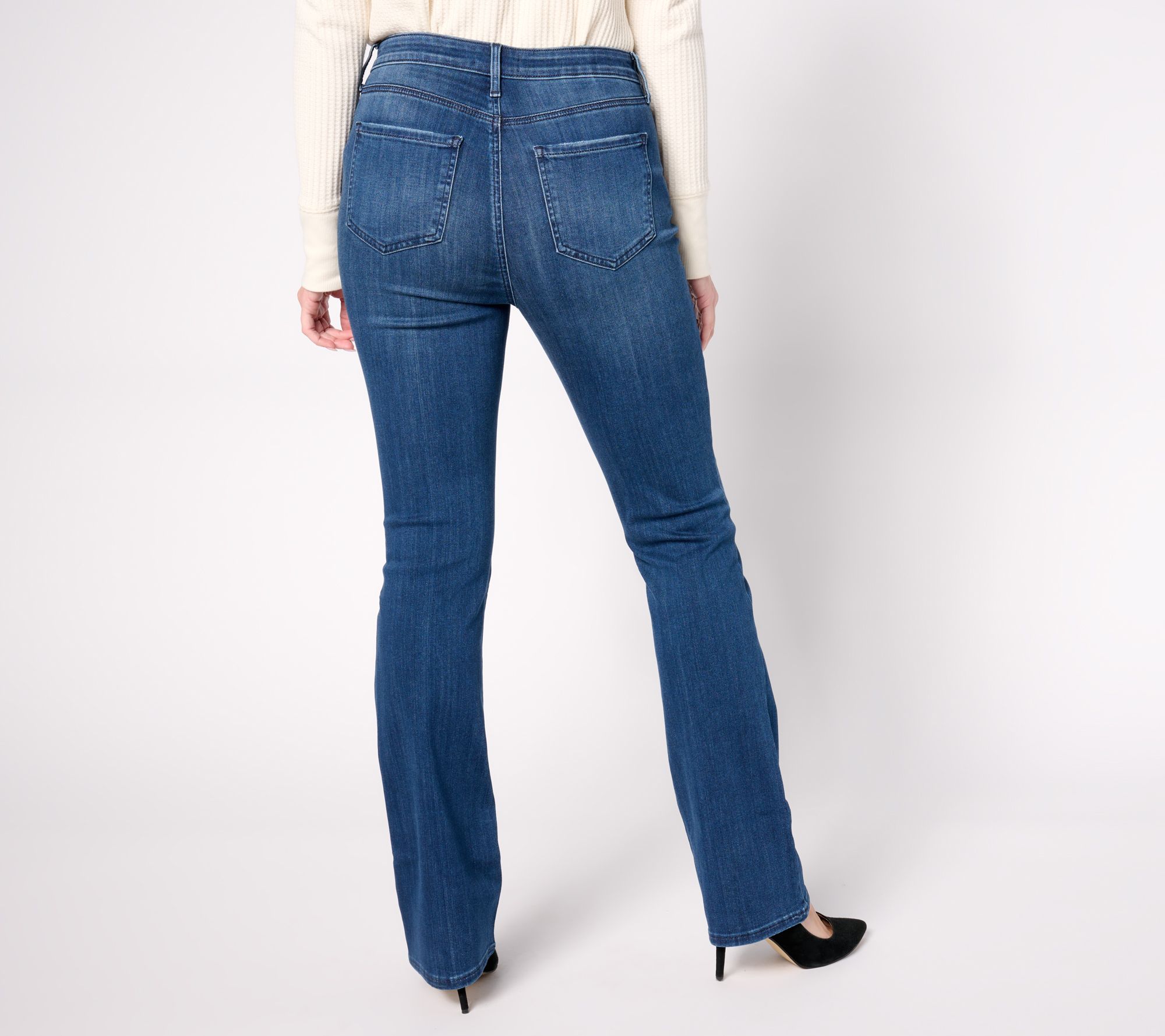 "As Is" NYDJ High Rise Billie Mini Boot-Cut Jean w/Sure Stretch - QVC.com