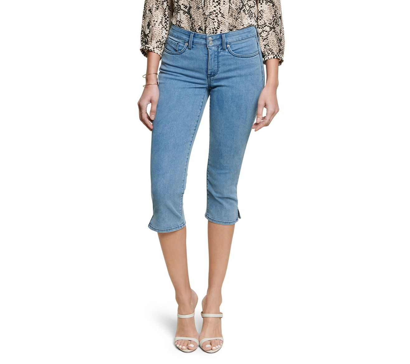 (QVC) NYDJ Cool Embrace Skinny Crop with Side Slits – TVShoppingQueens