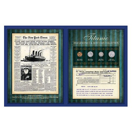 New York Times 1912 Collection With Marconi Telegram - QVC.com