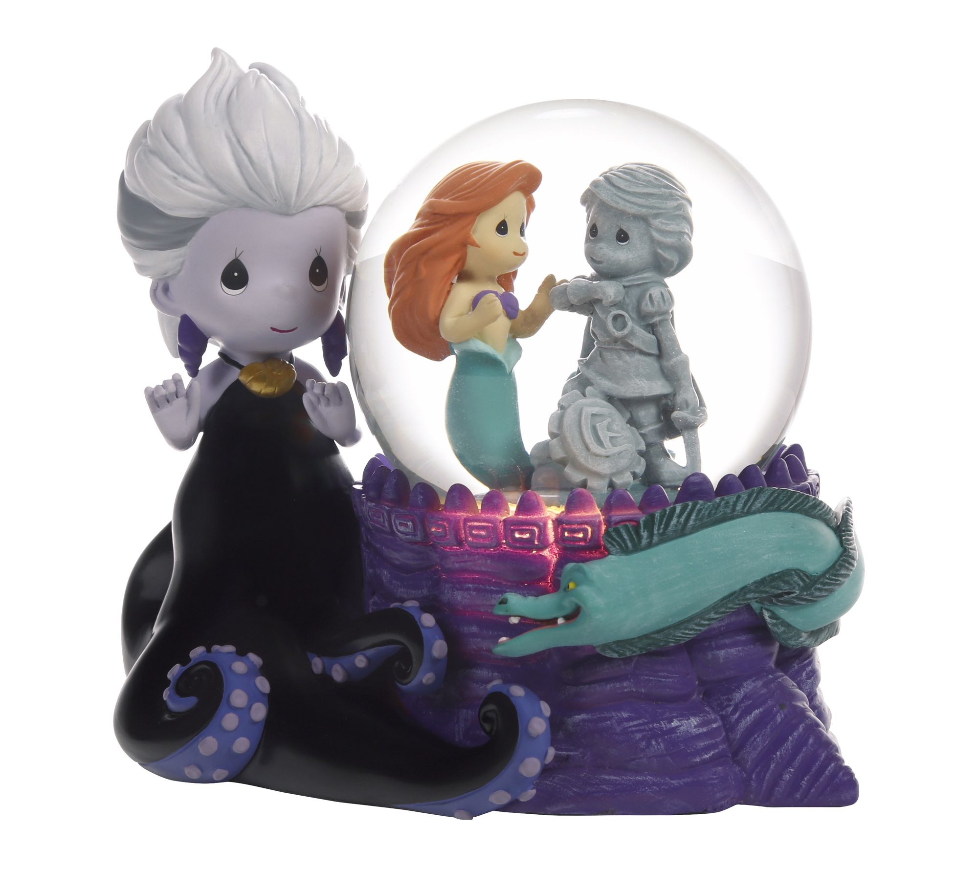 Precious Moments Disney Ariel Inside with Ursula Outside Globe - QVC.com