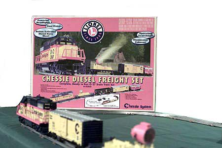 Lionel Chessie Diesel Freight Train Set - QVC.com