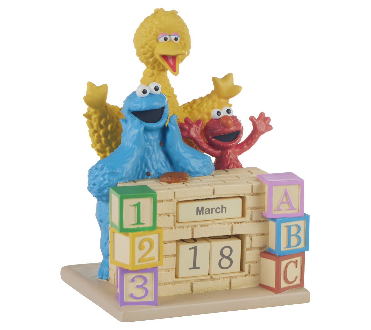 Precious Moments Sesame Street Share/Smile Perpetual Calendar - QVC.com