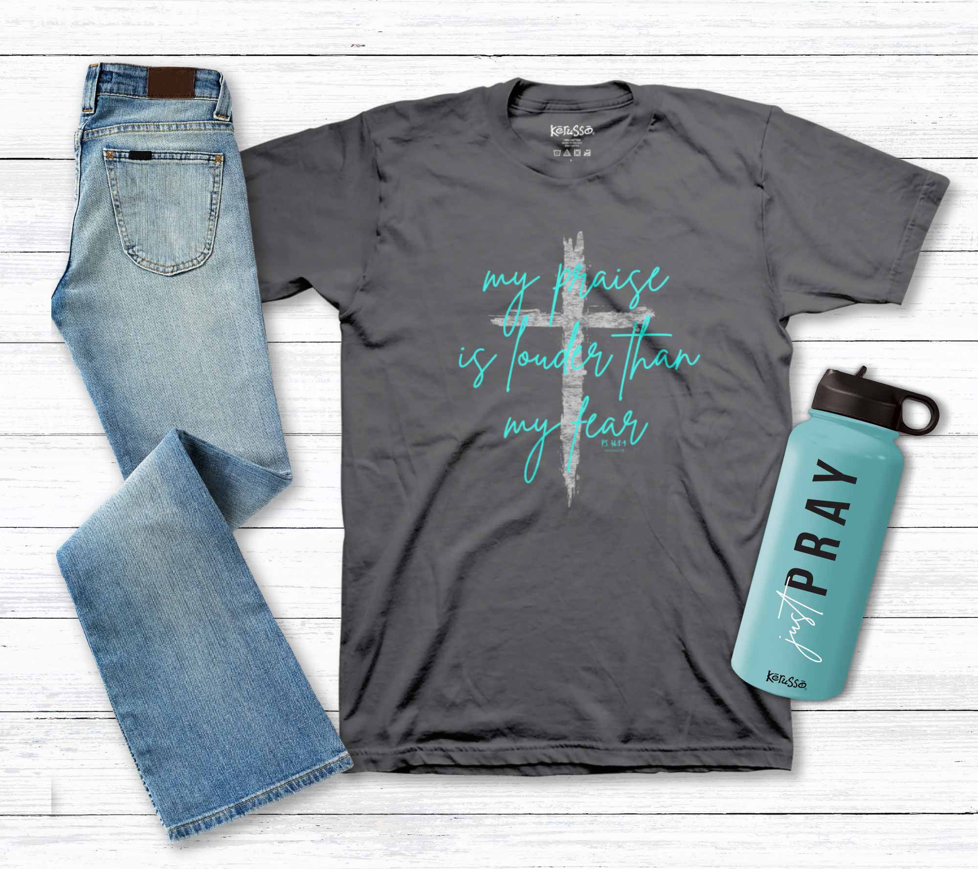 Kerusso Adult T - Praise Is Louder - QVC.com