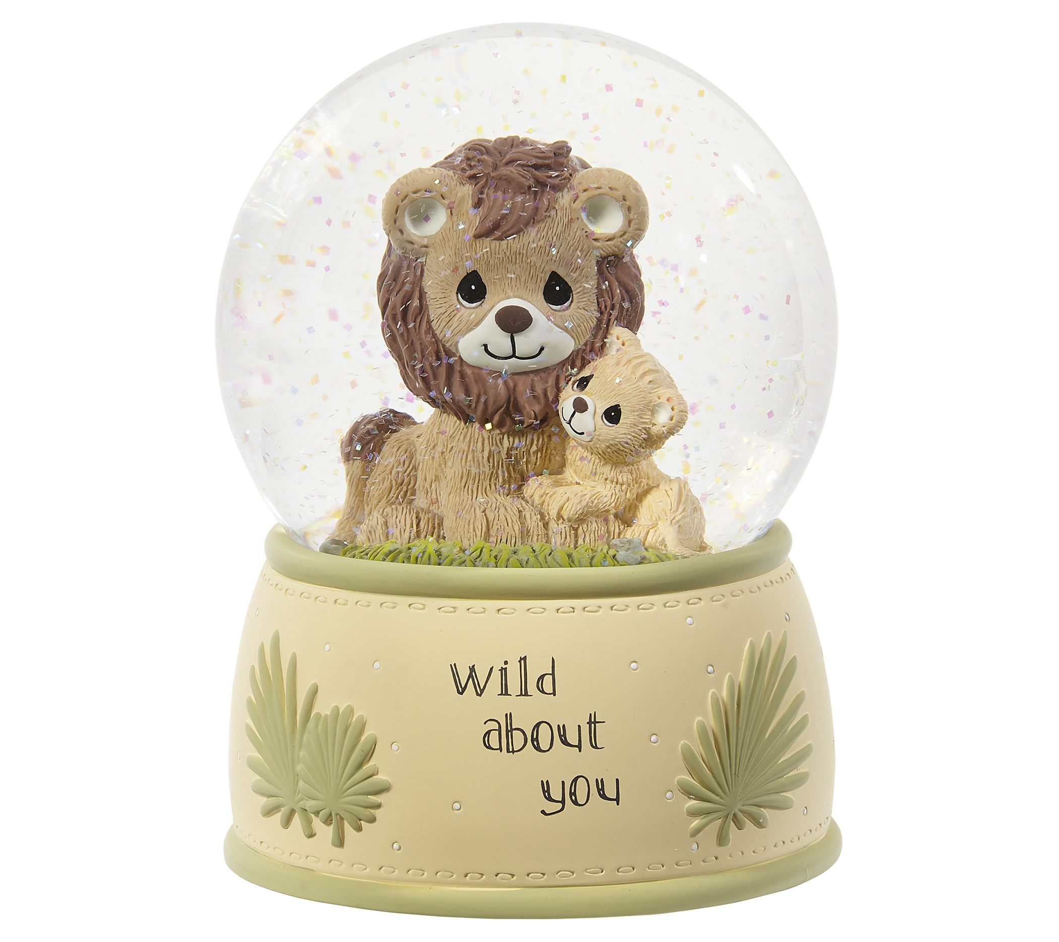 Precious Moments' Baby Love Lion Musical Snow Globe - QVC.com