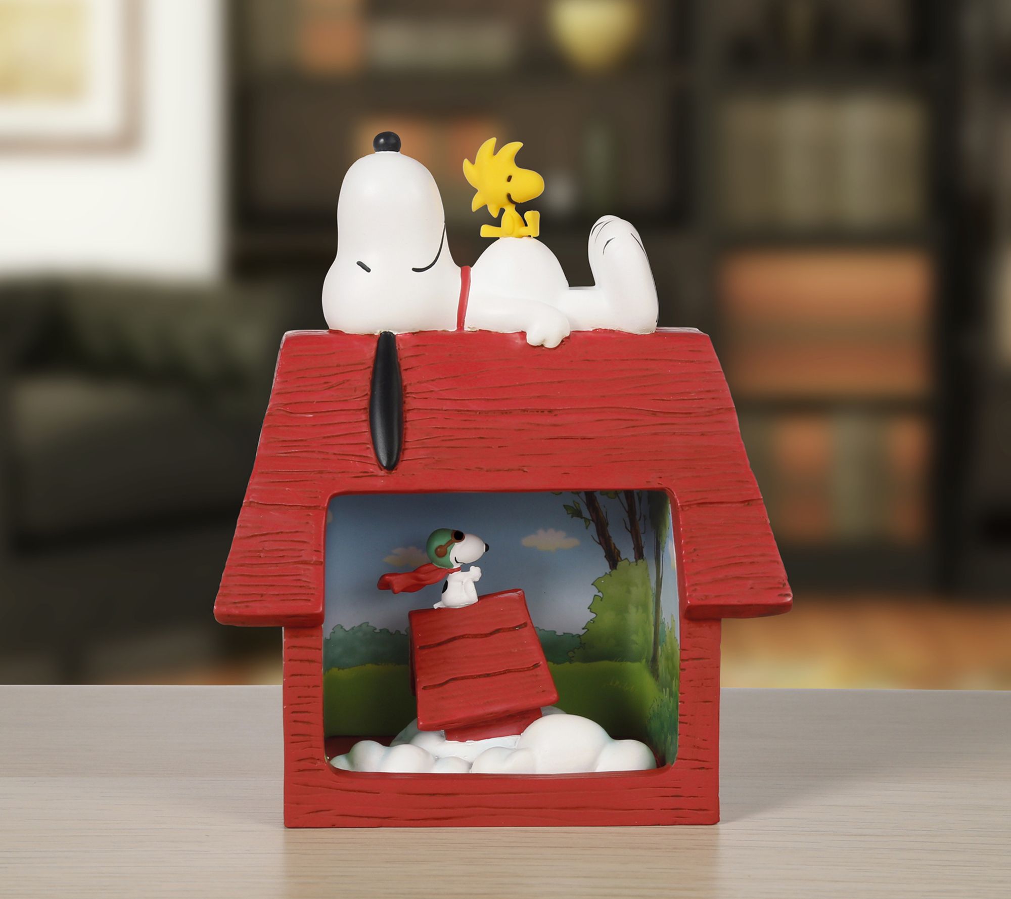Precious Moments Peanuts Snoopy Red Baron Shadow Box - QVC.com