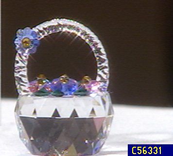 Crystal Flower Basket by Asfour - QVC.com
