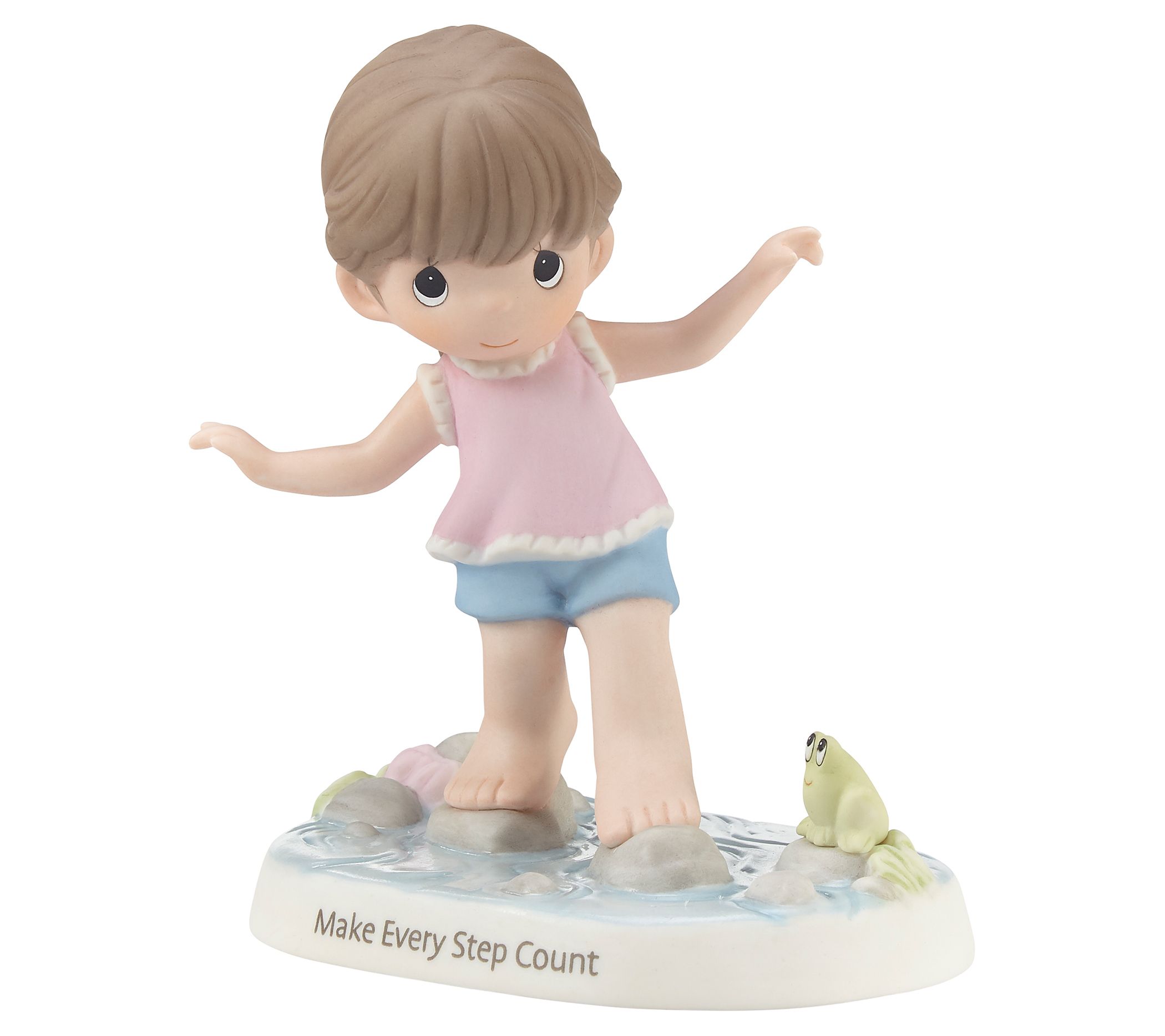 Precious Moments' Make Every Step Count Figurine - Brunette - QVC.com