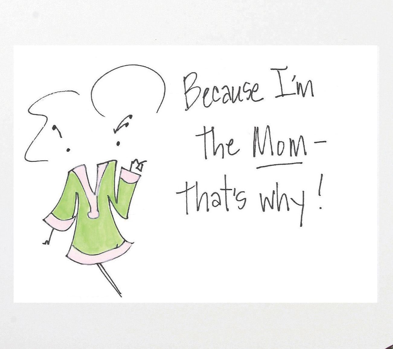 Mary Phillips Designs I'm The Mom 8x10 FramedArt - QVC.com