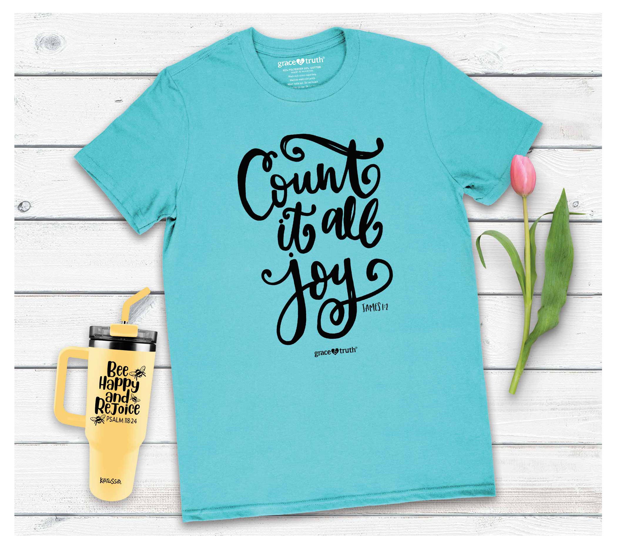 grace & truth Women's T - Count It All Joy - QVC.com