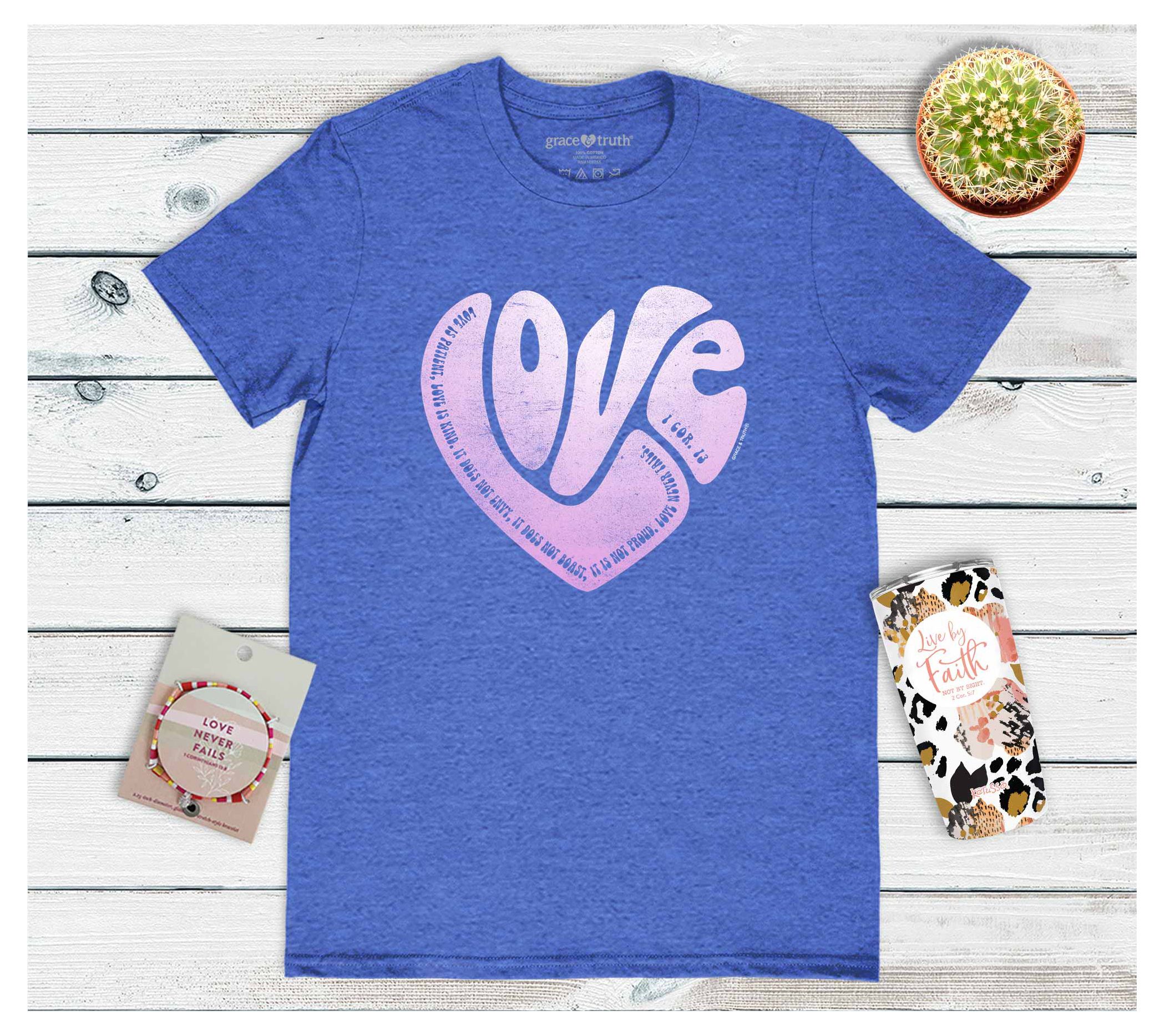 grace & truth Women's T - Love Heart - QVC.com
