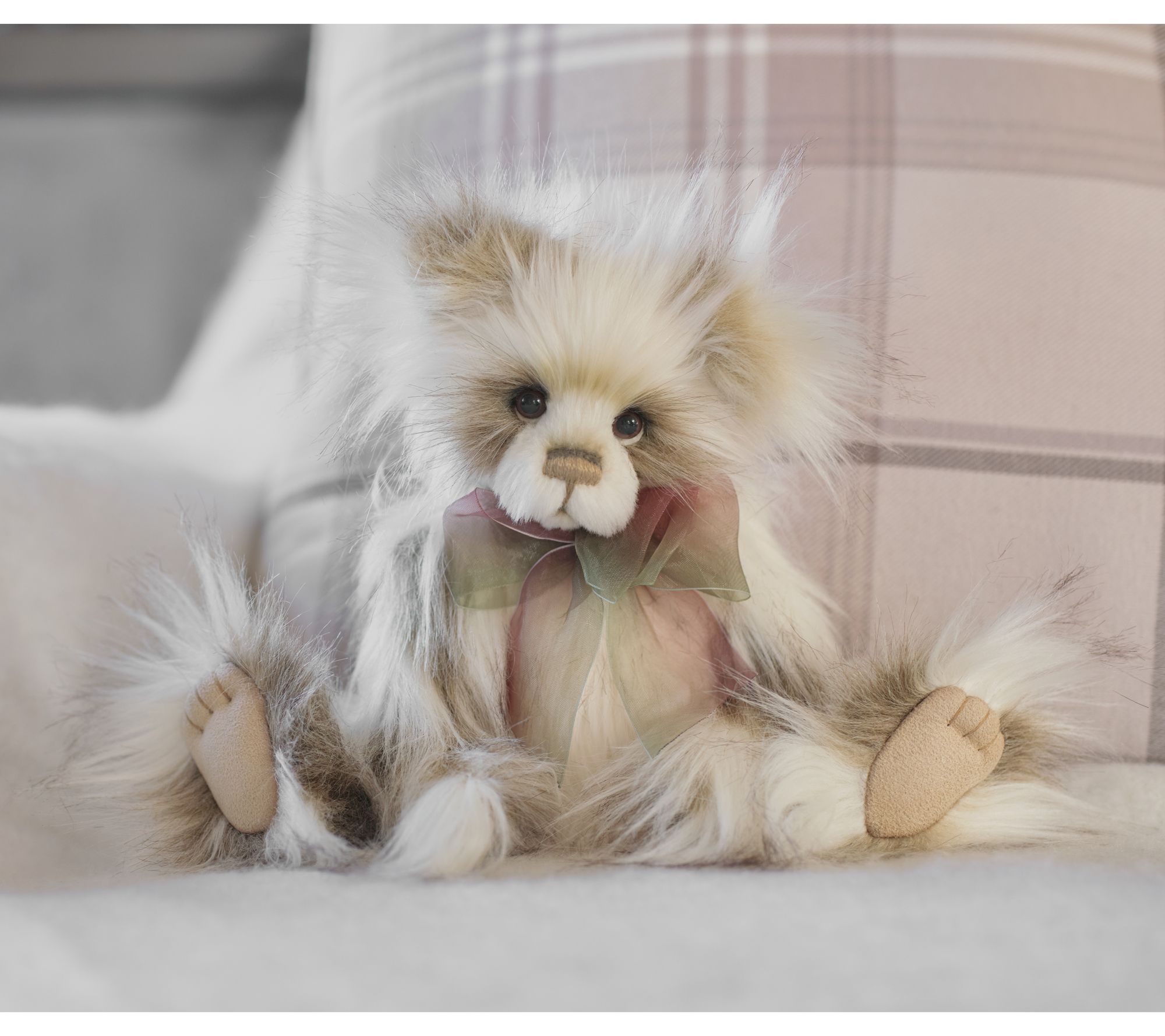 Charlie Bears Sian 13" Long Pile Fur Plush Panda - QVC.com