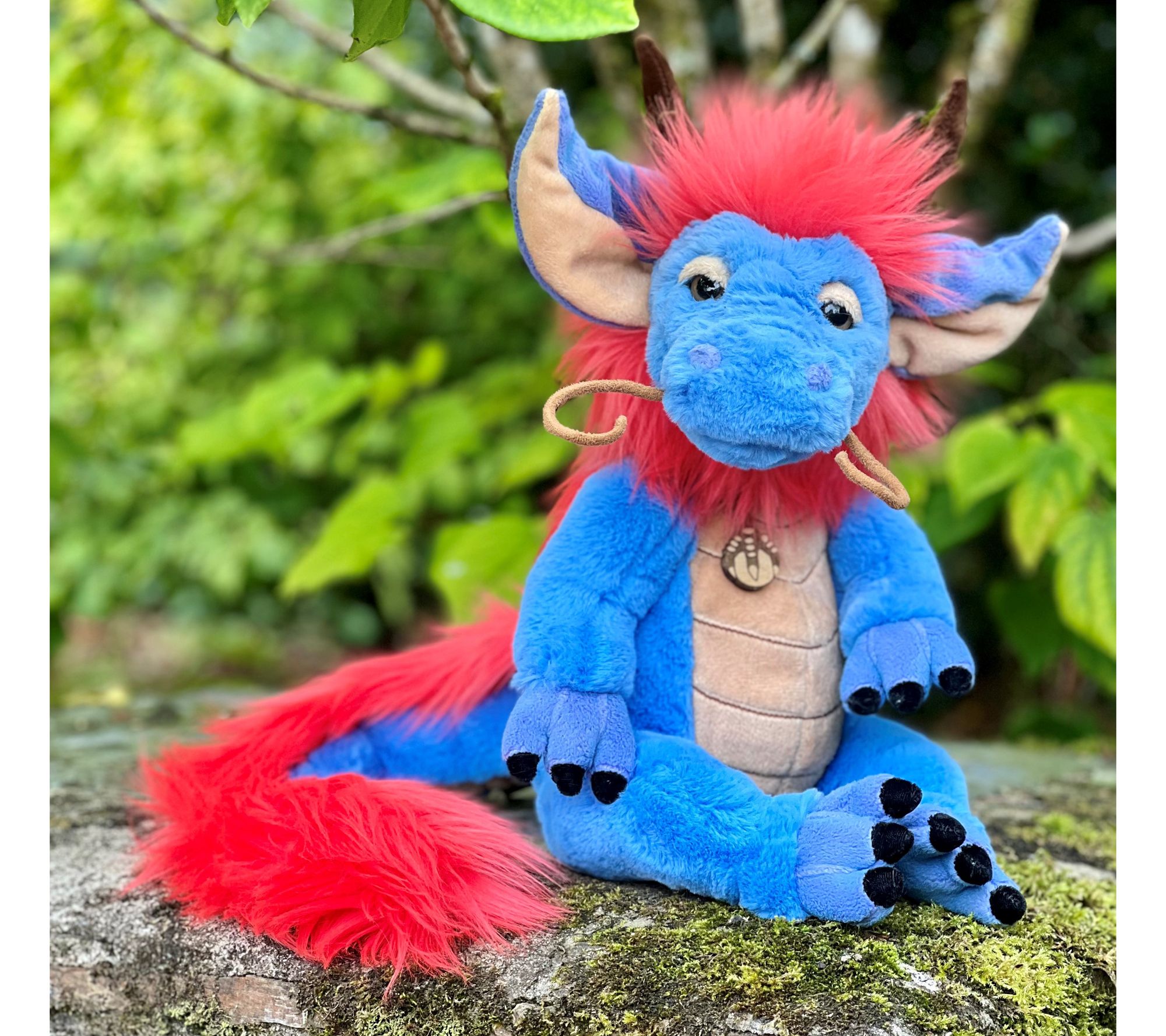 Charlie Bears Zen Zhu 17" Short Pile Fur Plush Dragon - QVC.com