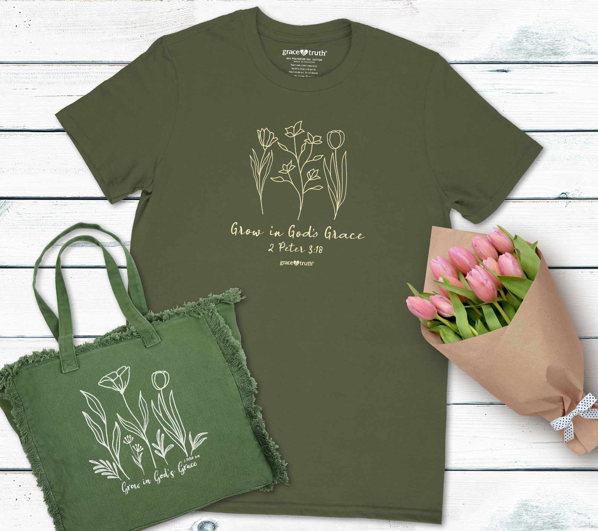 grace & truth Women's T - Grow In Grace - QVC.com