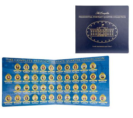 Complete U.S. Presidential Portraits Limited Edition Quarter Set - QVC.com