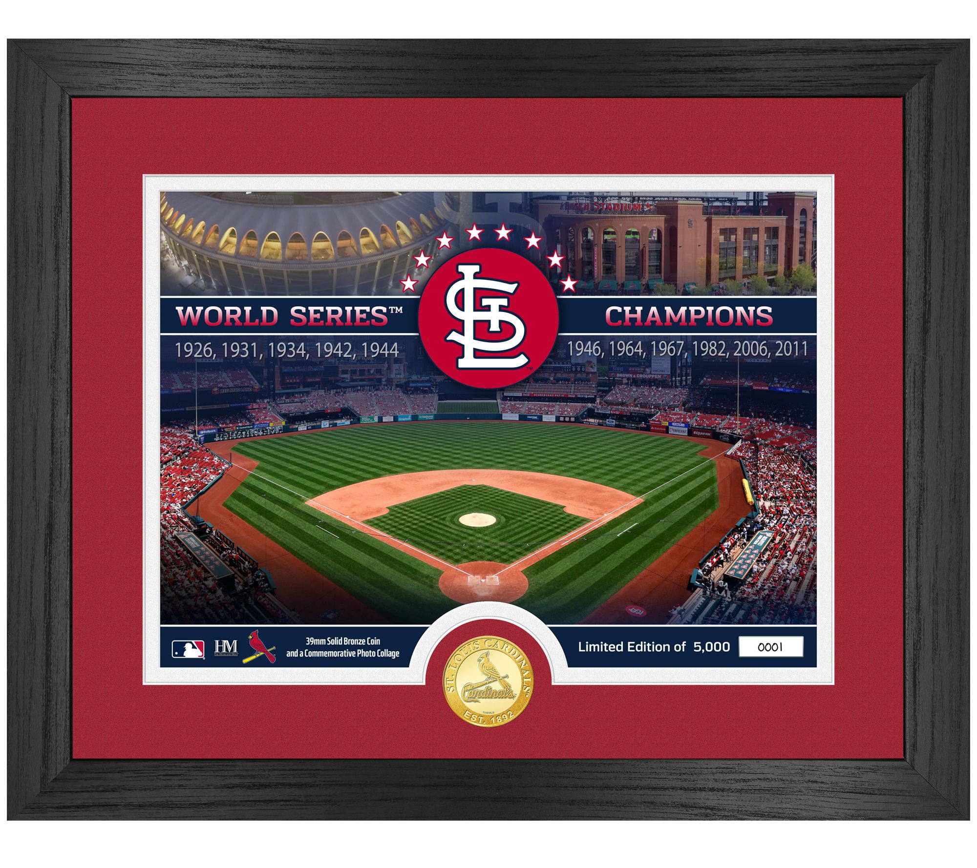 Highland Mint St. Louis Cardinals Bronze Coin Photo Mint - QVC.com