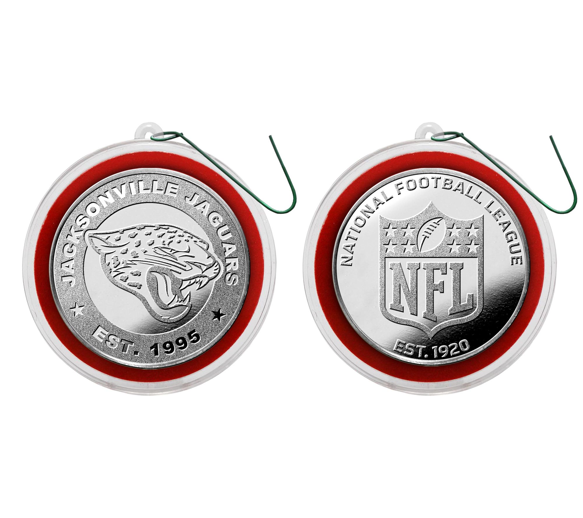NFL Commemorative Coin Ornament - Set of 2 - QVC.com