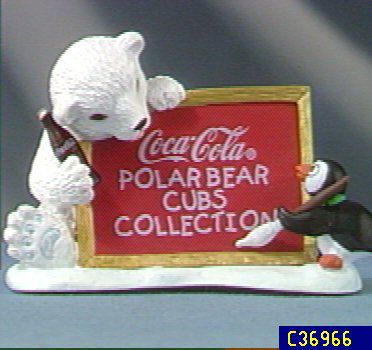 Coca-Cola Polar Bear Cub with Sign - QVC.com