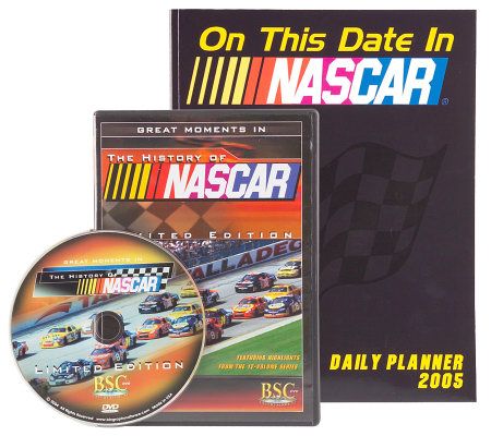 "Great Moments in the History of NASCAR" DVD and Daily Planner - QVC.com