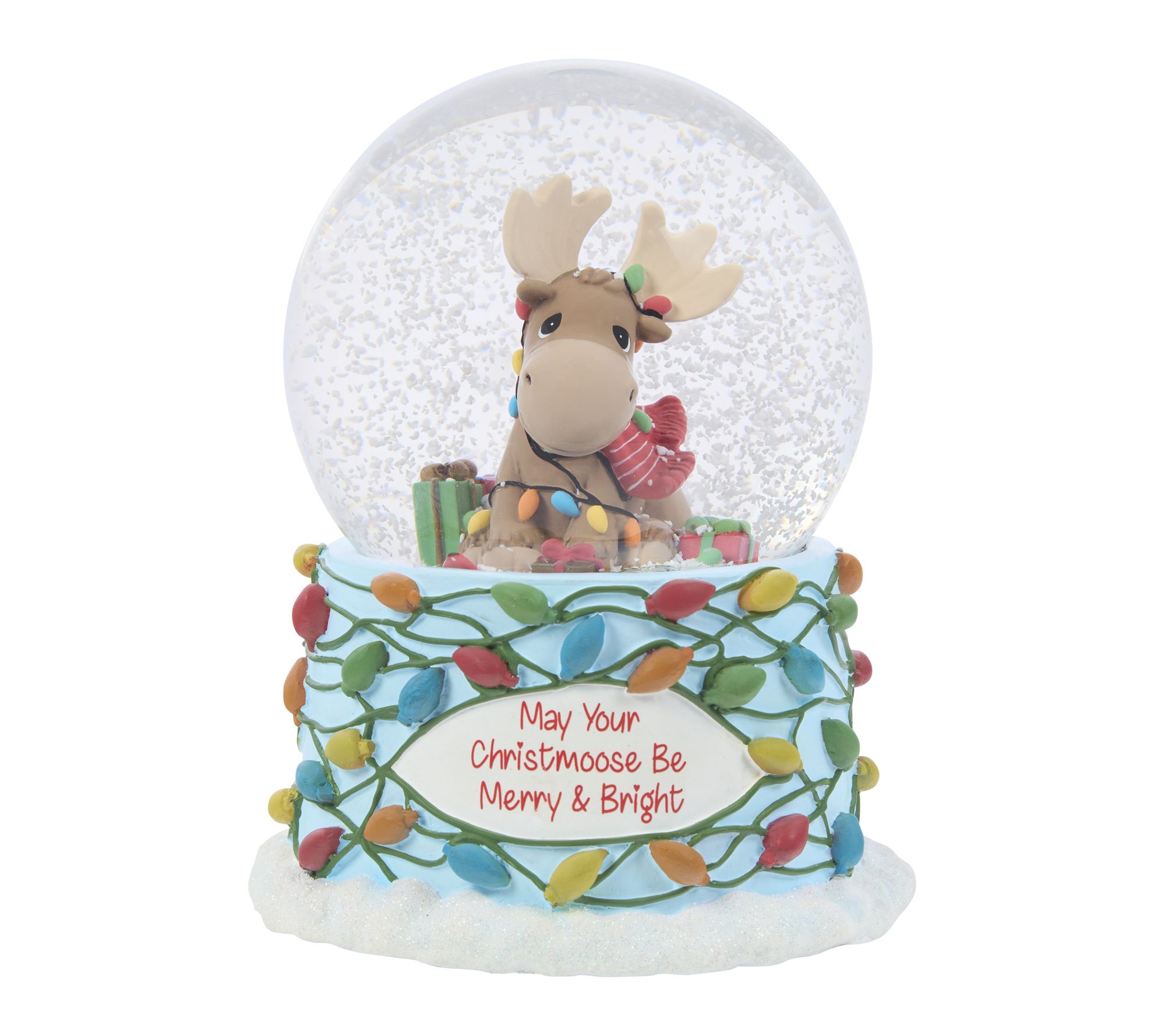 Precious Moments Moose Lights Globe - QVC.com