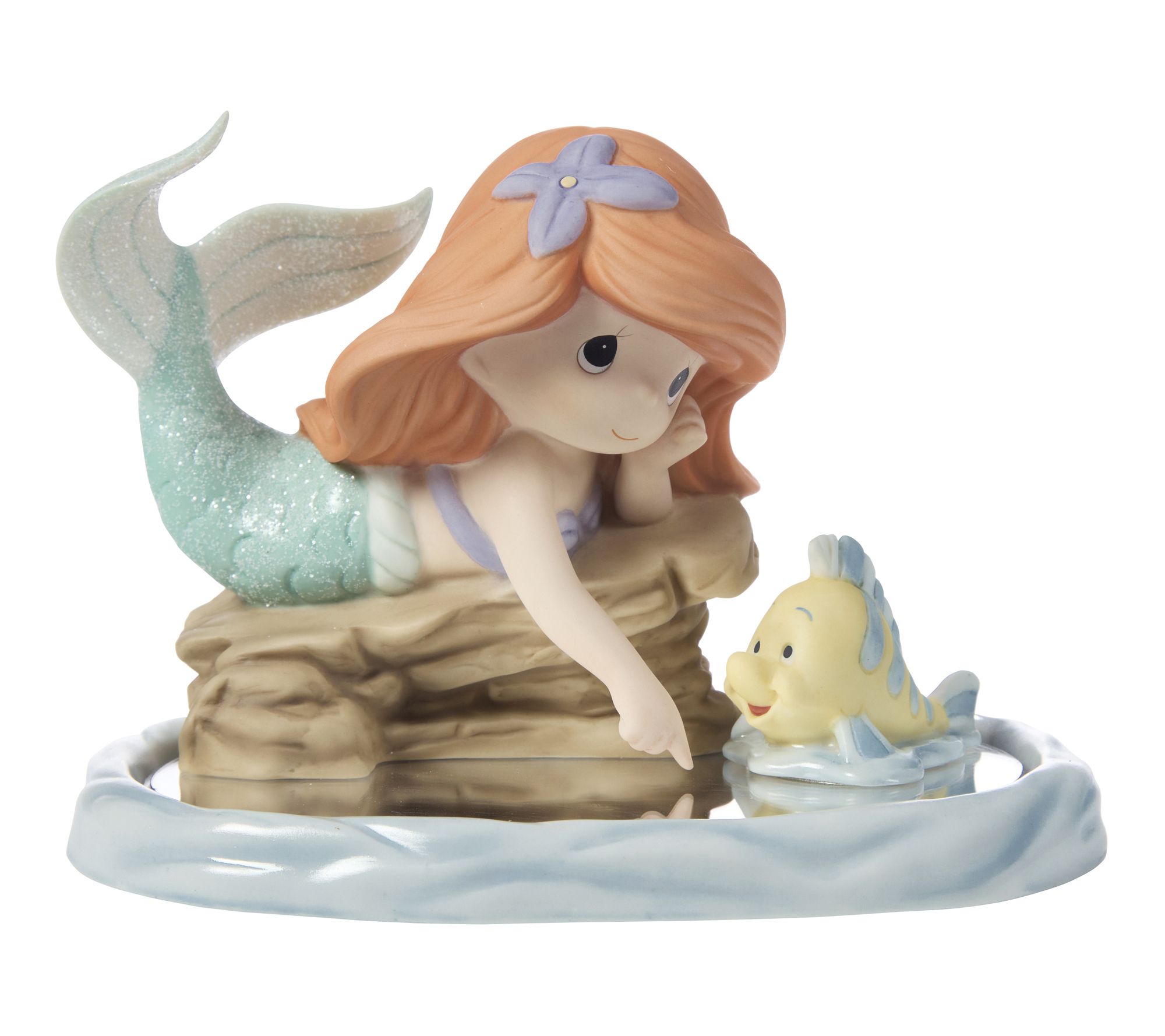 Precious Moments Disney Ariel With Mirror Figurine - QVC.com