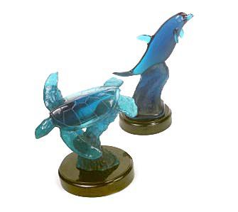 Wyland "Sea Turtle" Acrylic Sculpture - QVC.com
