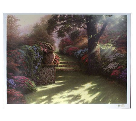 "Pathway to Paradise" Limited Edition Print by Thomas Kinkade - QVC.com