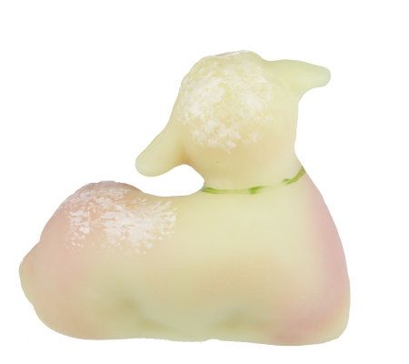 Fenton Art Glass Hand Painted Burmese Lamb Figurine - QVC.com