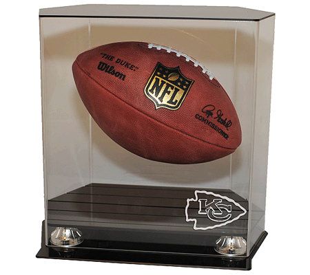 NFL Kansas City Chiefs Floating Football Display Case - QVC.com