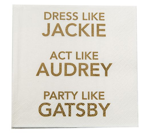 Mary Phillips Designs Gatsby Set of Cocktail Napkins - QVC.com