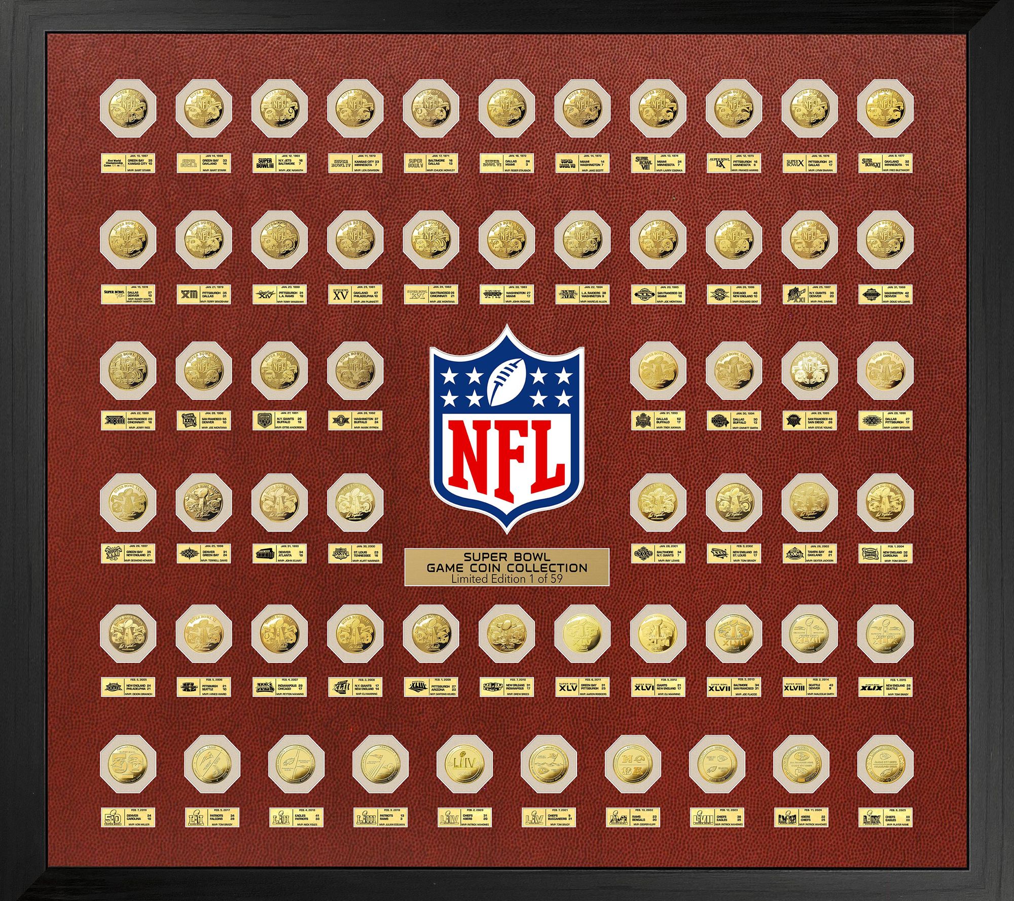 Highland Mint NFL Gold Super Bowl Flip Coin Collection - QVC.com