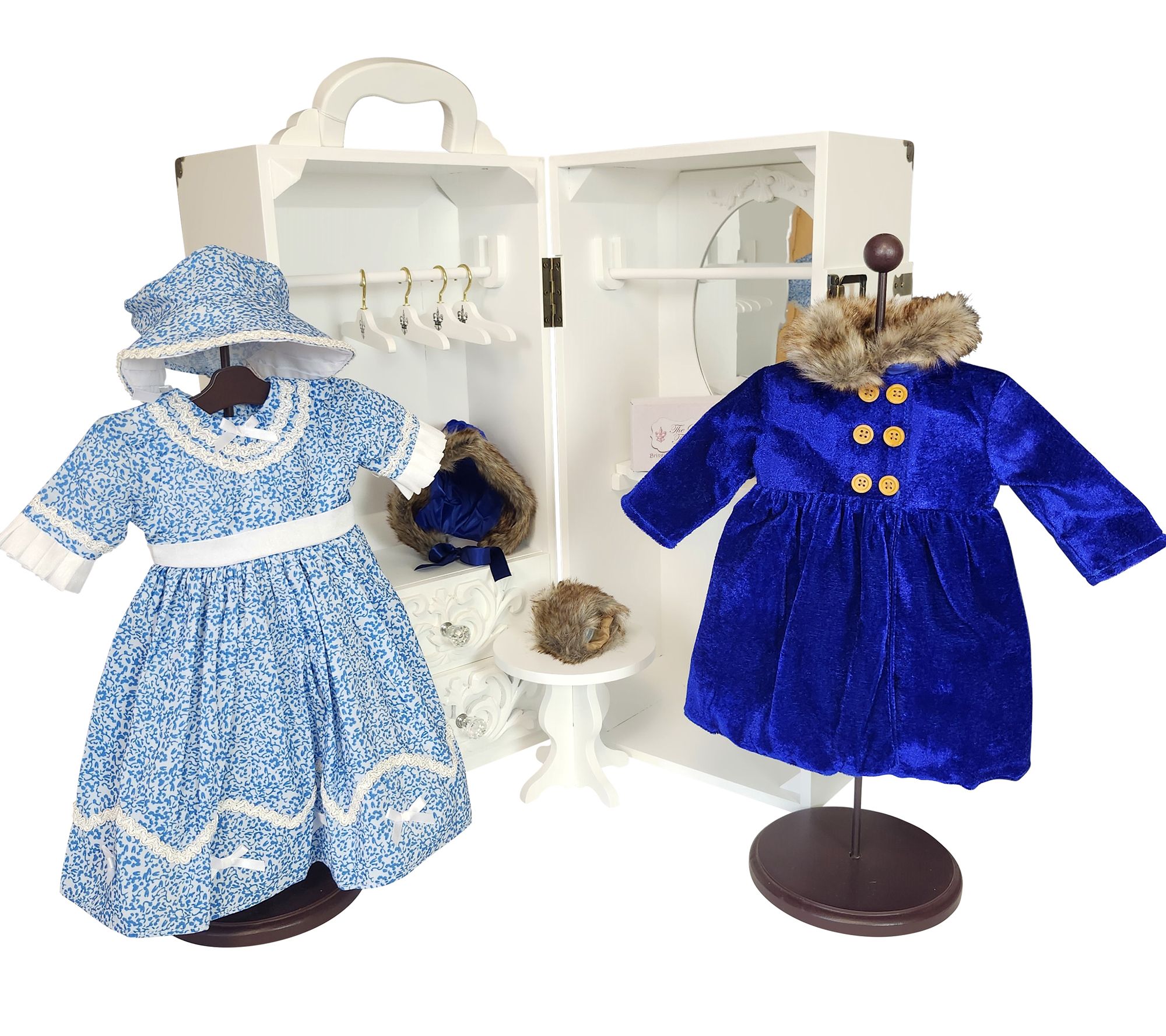 The Queens Treasures 18" Doll Storage Trunk - QVC.com