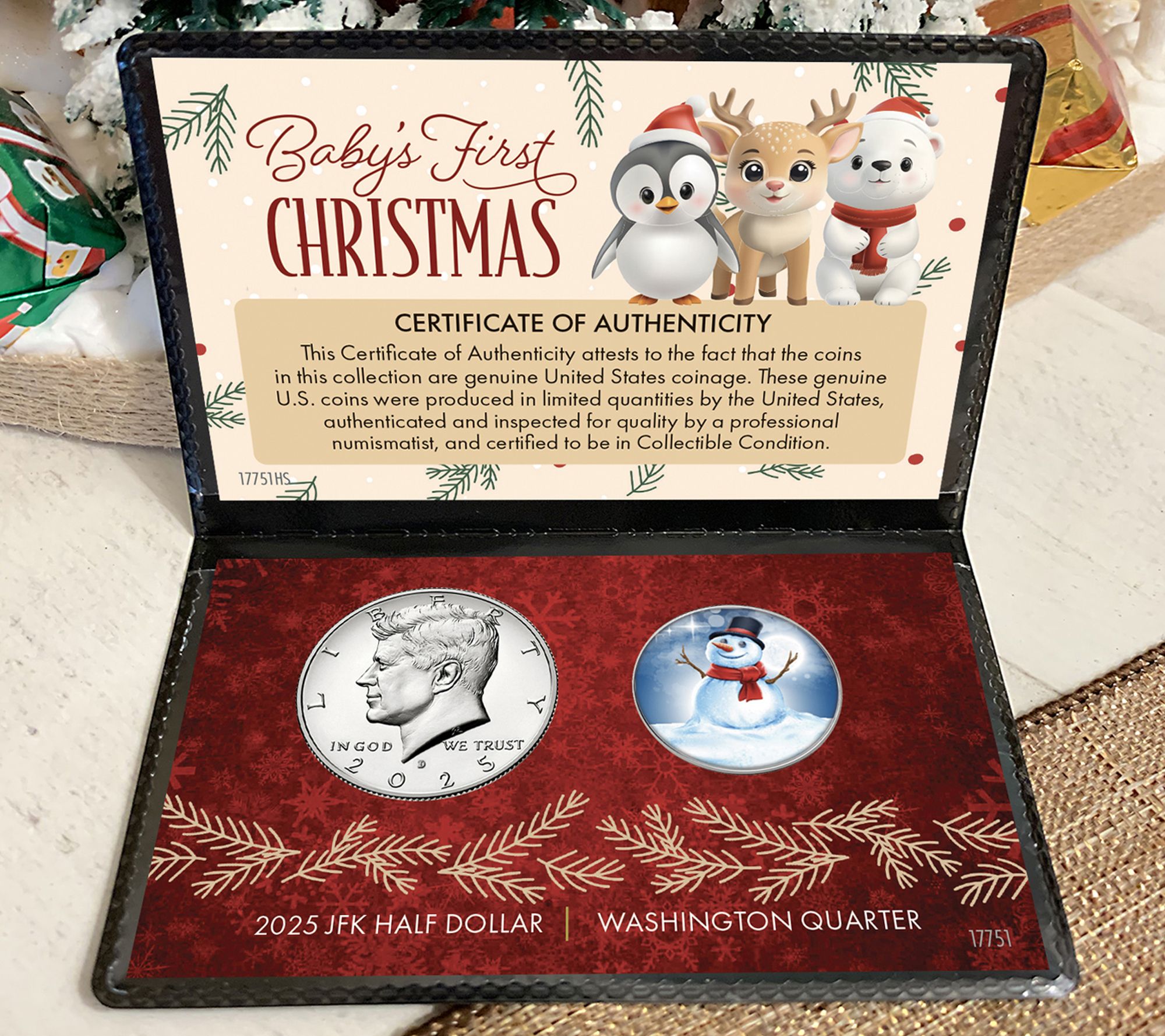 American Coin Treasures 2025 Baby's First Christmas Coin Card - QVC.com