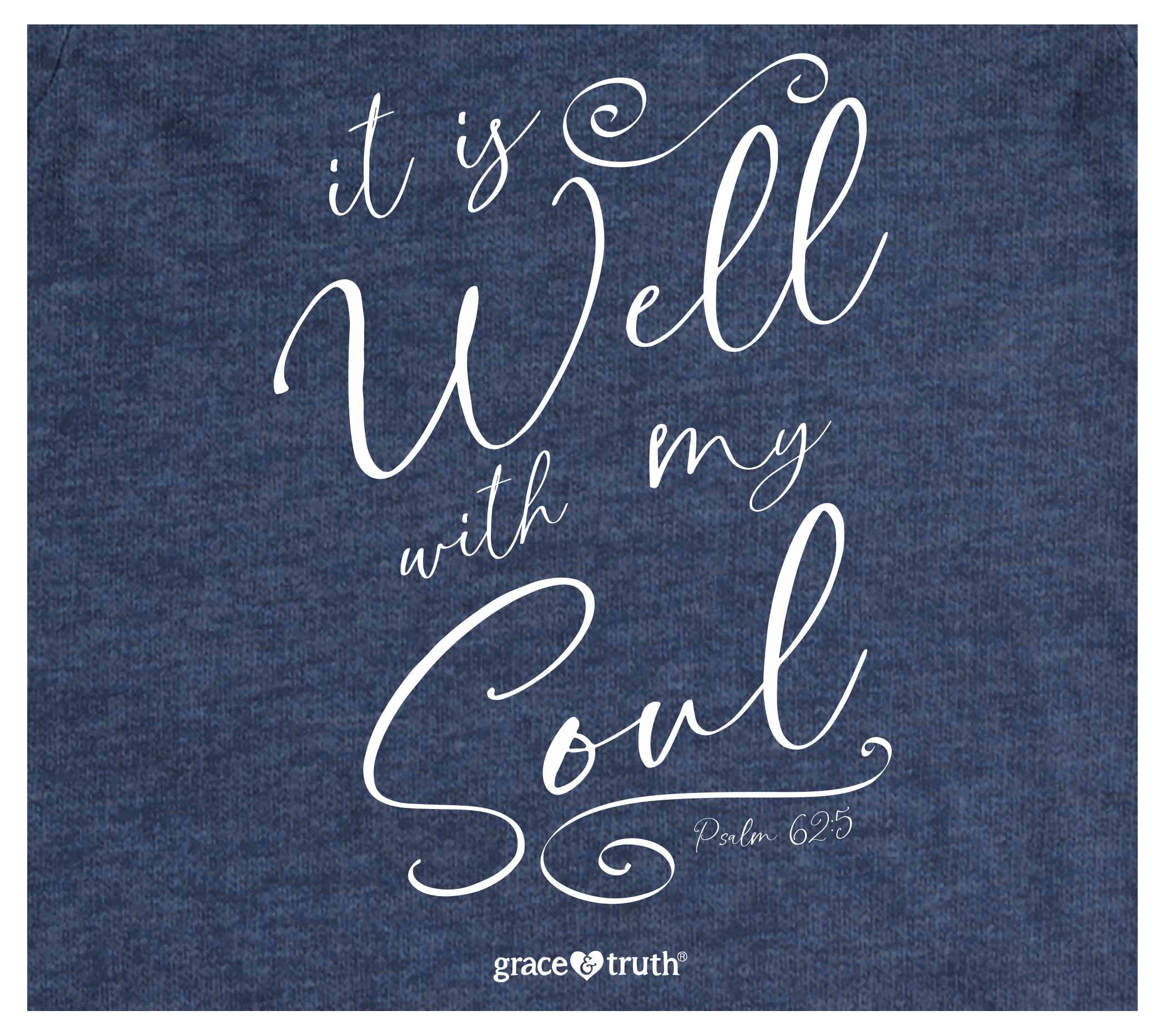 grace & truth V-neck T - It Is Well Script - QVC.com