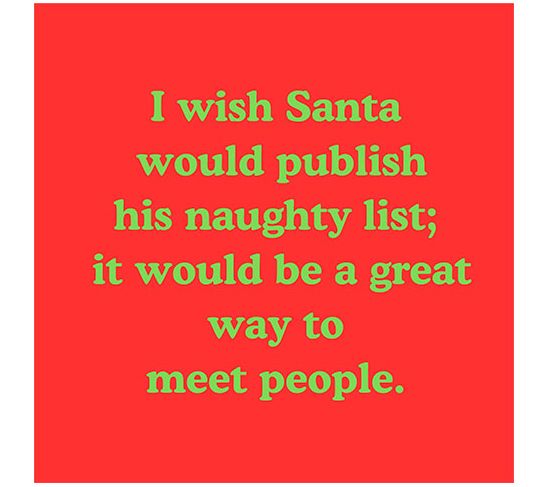 Mary Phillips Designs Naughty List Cocktail Napkins - QVC.com