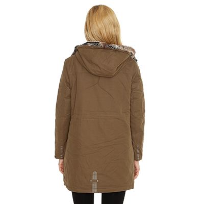 CENTIGRADE Parka angeschnittene Kapuze Webpelzdetails - QVC.de