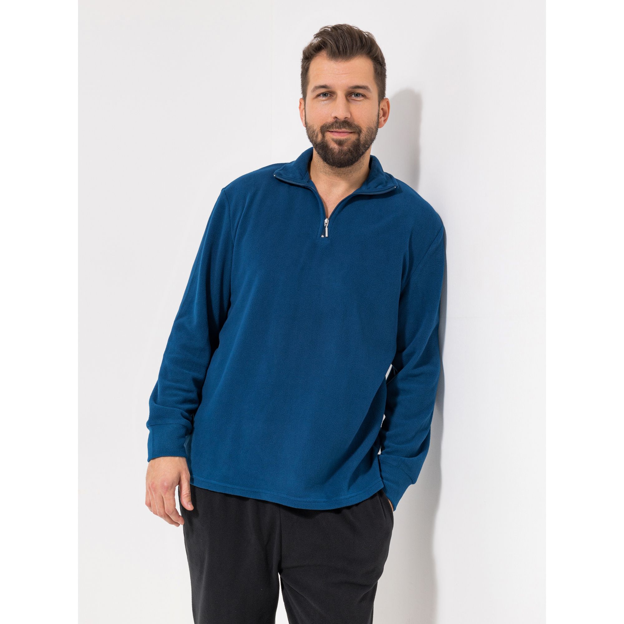 MEN'S TOUCH Troyer Flanell Fleece 1/1-Arm uni - QVC.de