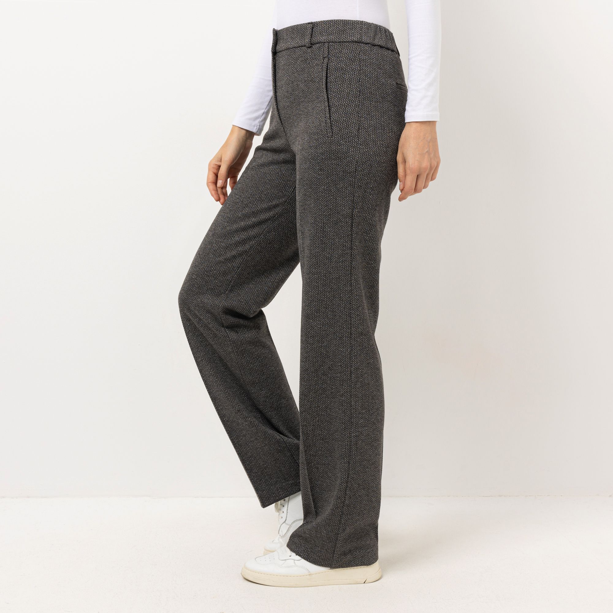 RAPHAELA BY BRAX Hose Peggy Flared Rundumdehnbund Marlenehose Wide-Leg ...