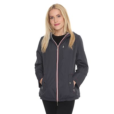 CENTIGRADE leichte Jacke Umlegkragen abtrennbare Kapuze - QVC.de