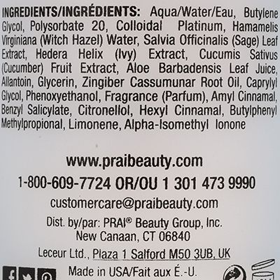 PRAI PLATINUM Facial-Set Cleanser 240ml Toner 240ml - QVC.de