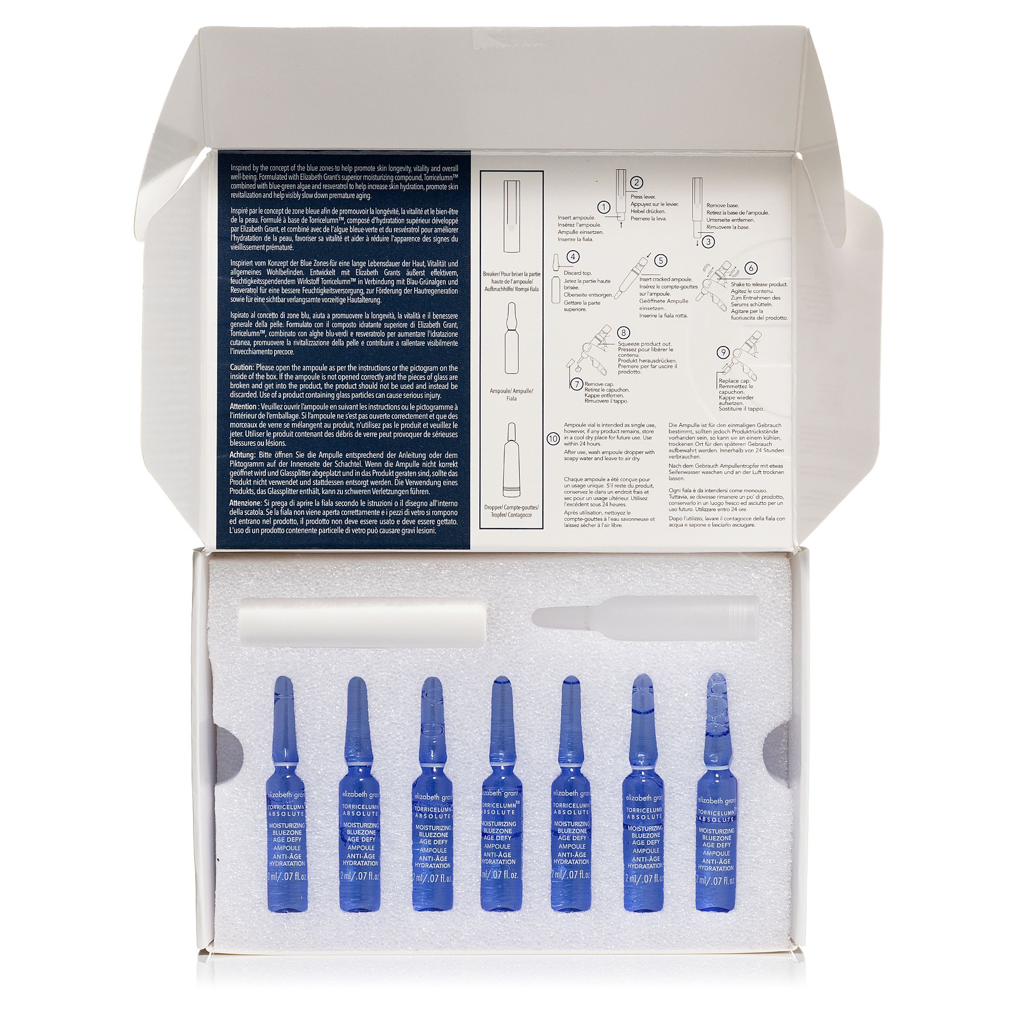 ELIZABETH GRANT Torricelumn™ Absolute Bluezone Ampullen 14x 2ml - QVC.de