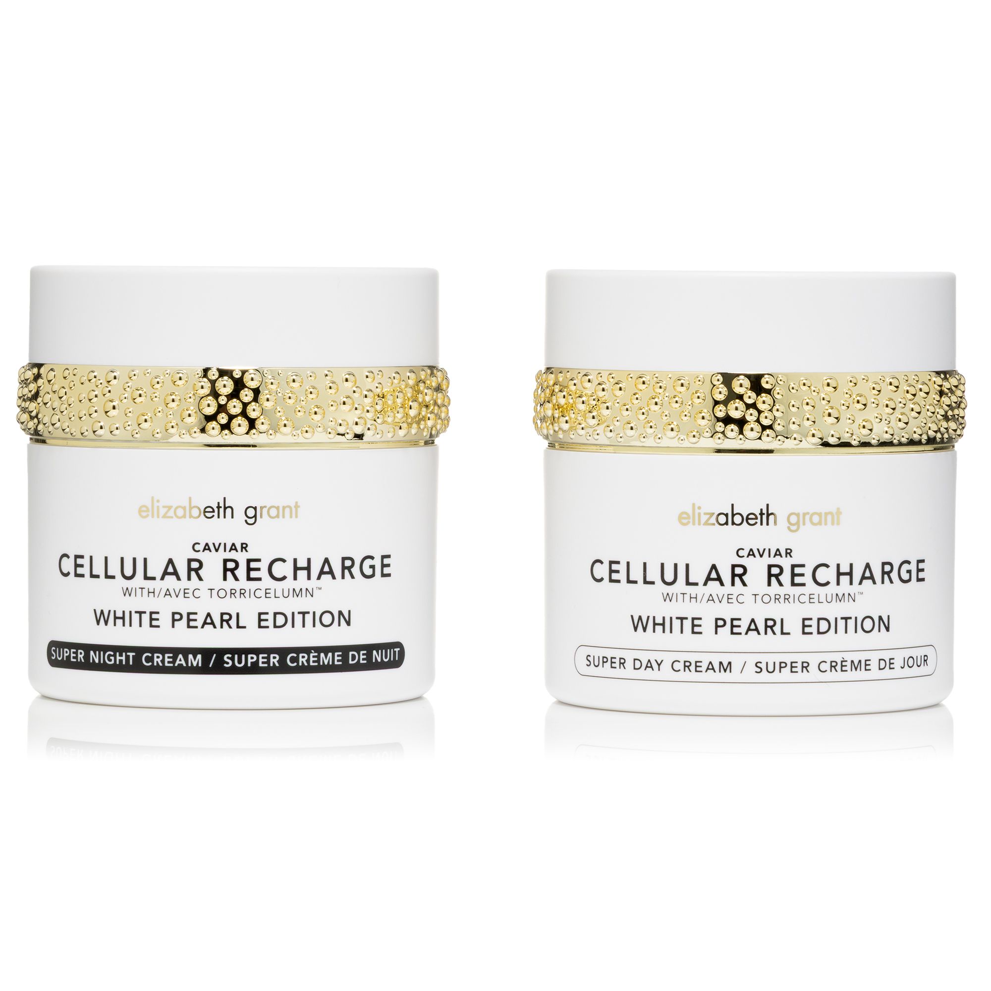 ELIZABETH GRANT Caviar White Pearl Tages- und Nachtcreme je 100ml - QVC.de