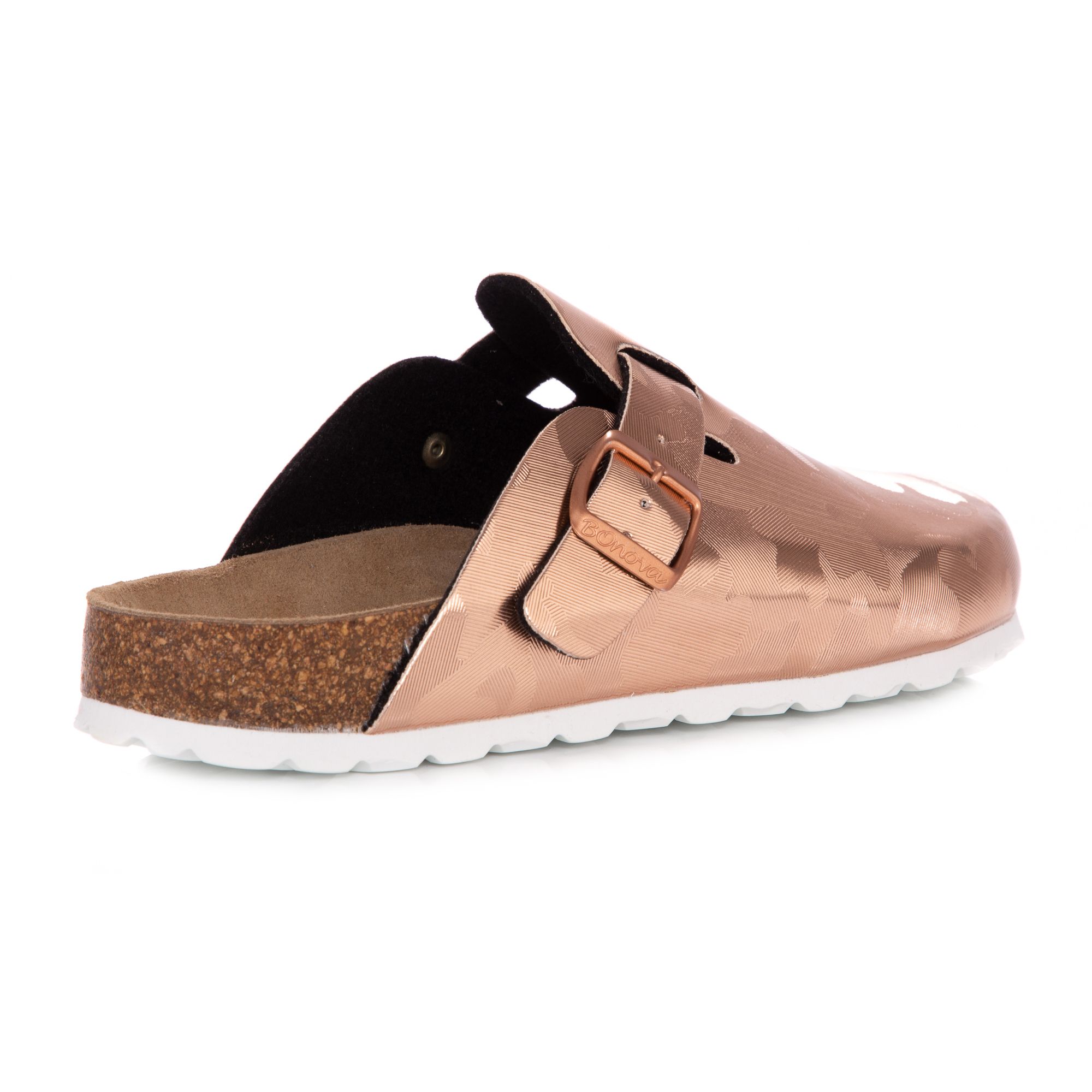 BONOVA Damen-Clogs verstellbarer Riemen Camouflage-Optik Weichfußbett ...