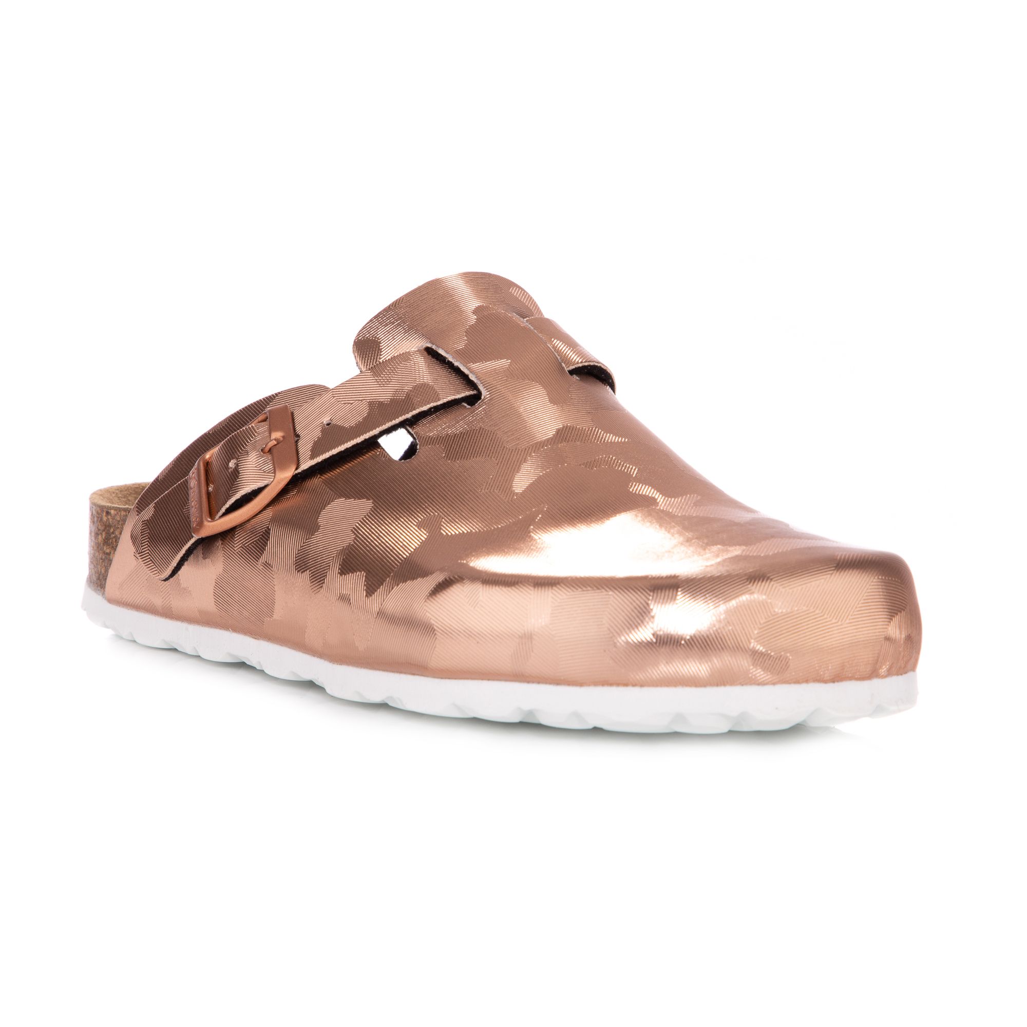 BONOVA Damen-Clogs verstellbarer Riemen Camouflage-Optik Weichfußbett ...