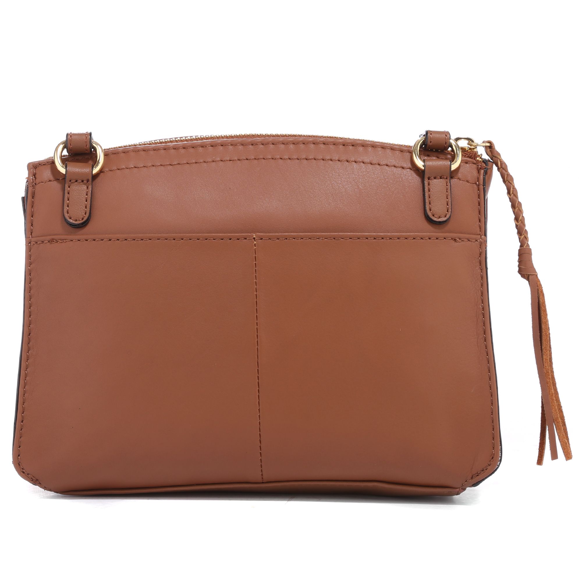 TIGNANELLO International Organiz Umhängetasche echt Leder Riemen ...