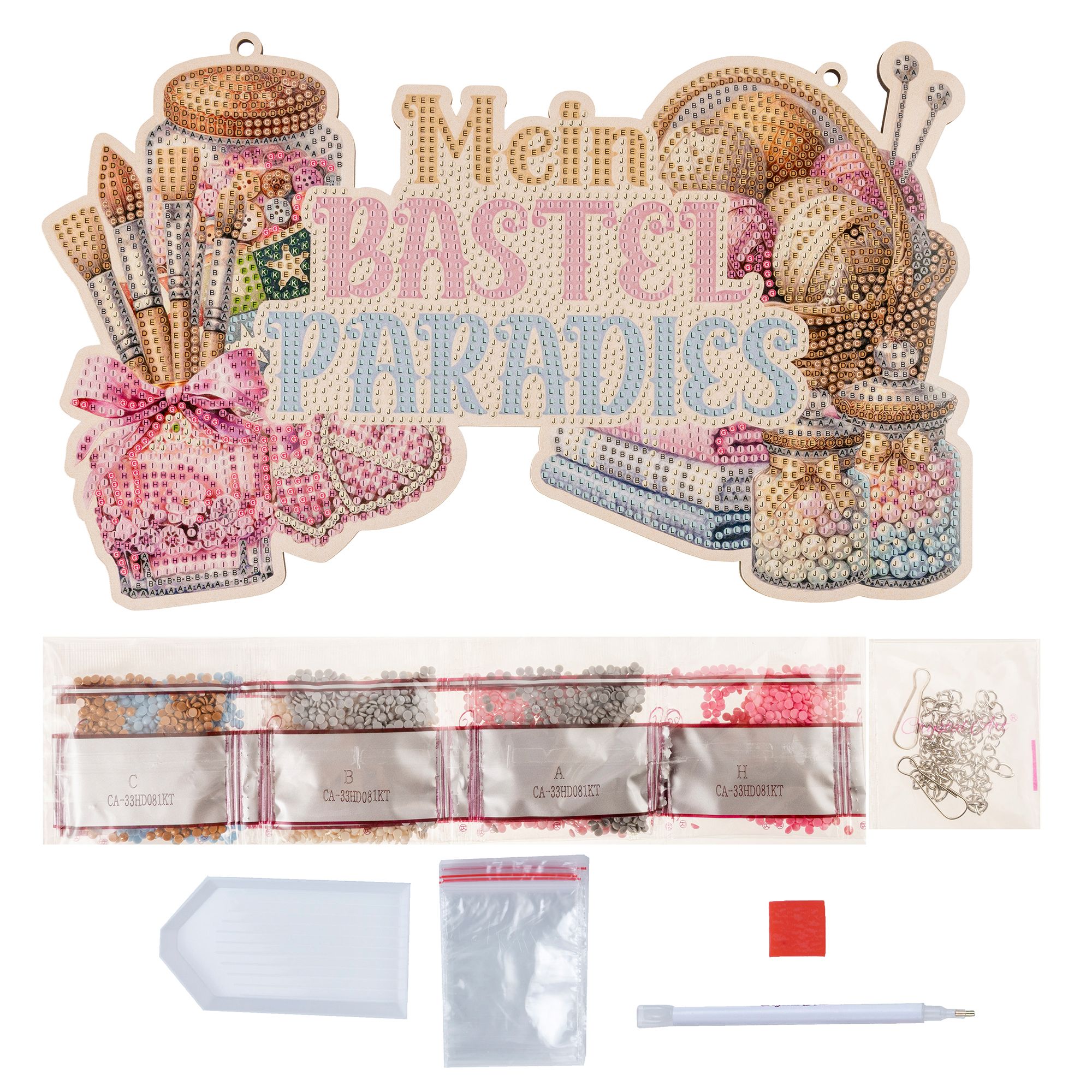 CRAFT BUDDY™ Diamond Painting Türschild ca. 28x22cm 7tlg. - QVC.de