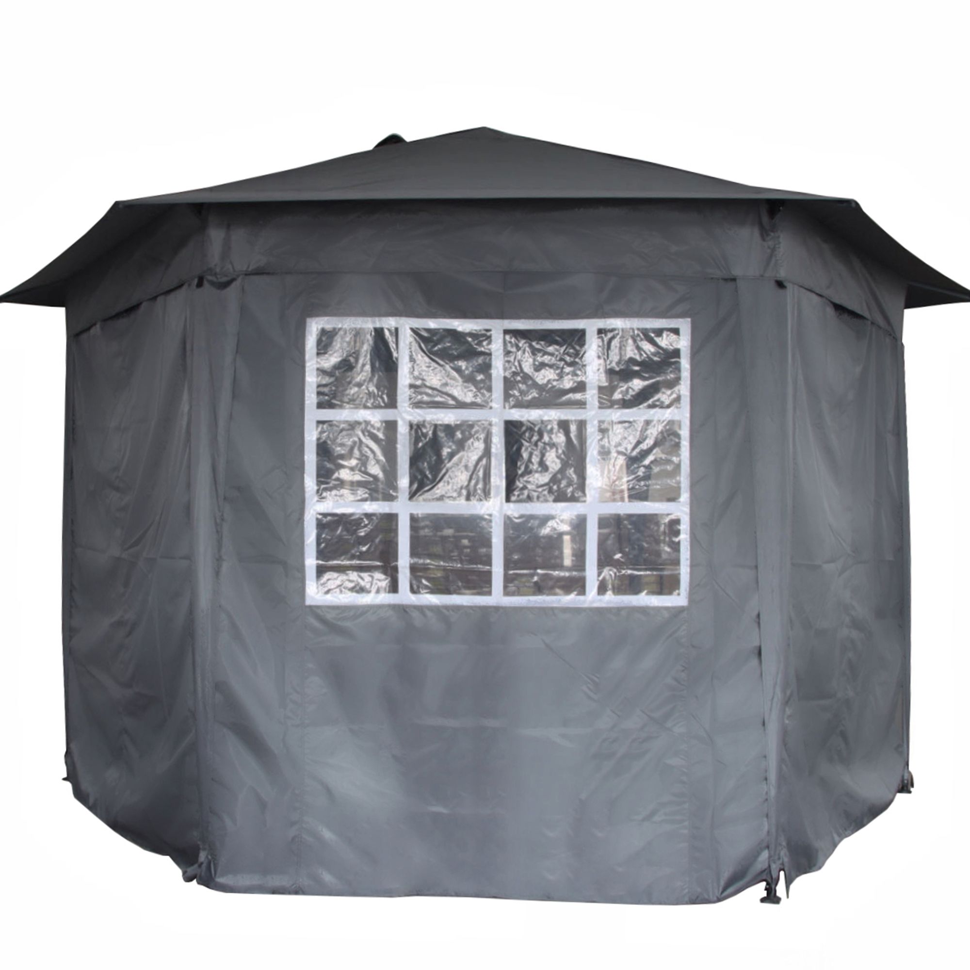 GREEN LOUNGE Faltpavillon HEXAGON Push-up-Funktion UV 80+ Sonnenschutz ...