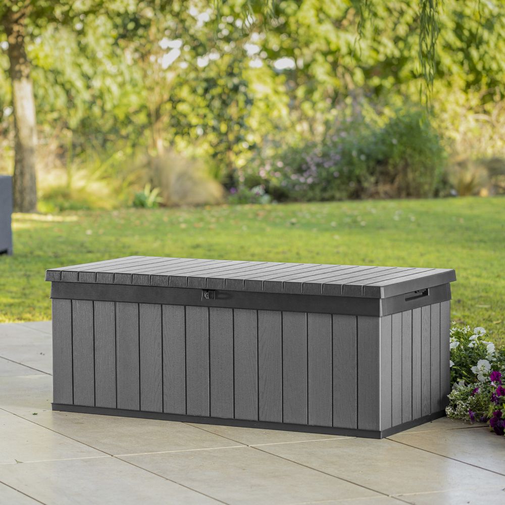 KETER® Gartenbox Darwin 380L anthrazit ca. 142,5x65,3x54,5cm - QVC.de